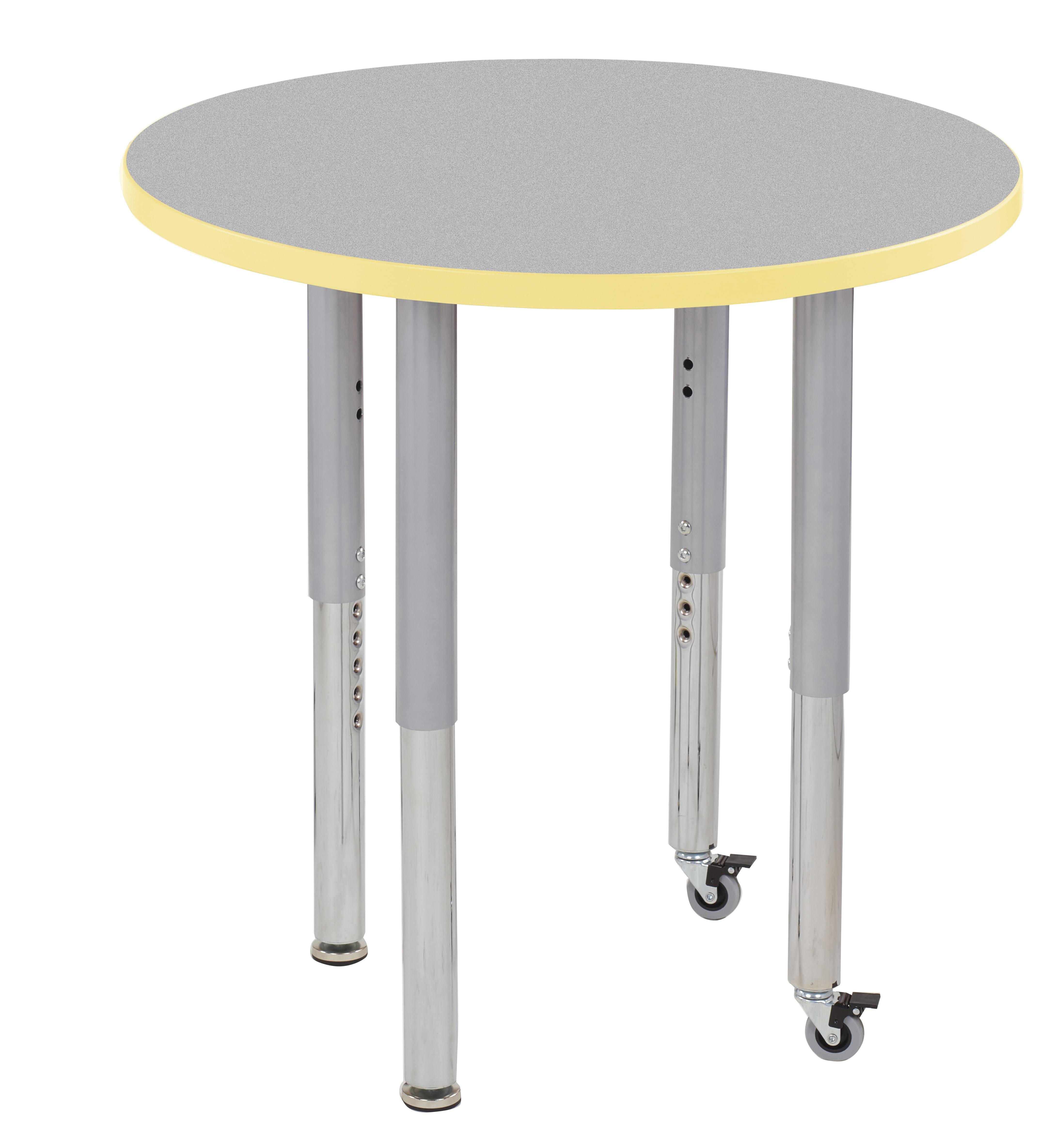 ECR4Kids 30" Round Contour Adjustable Table w/ Super Leg - Walmart.com