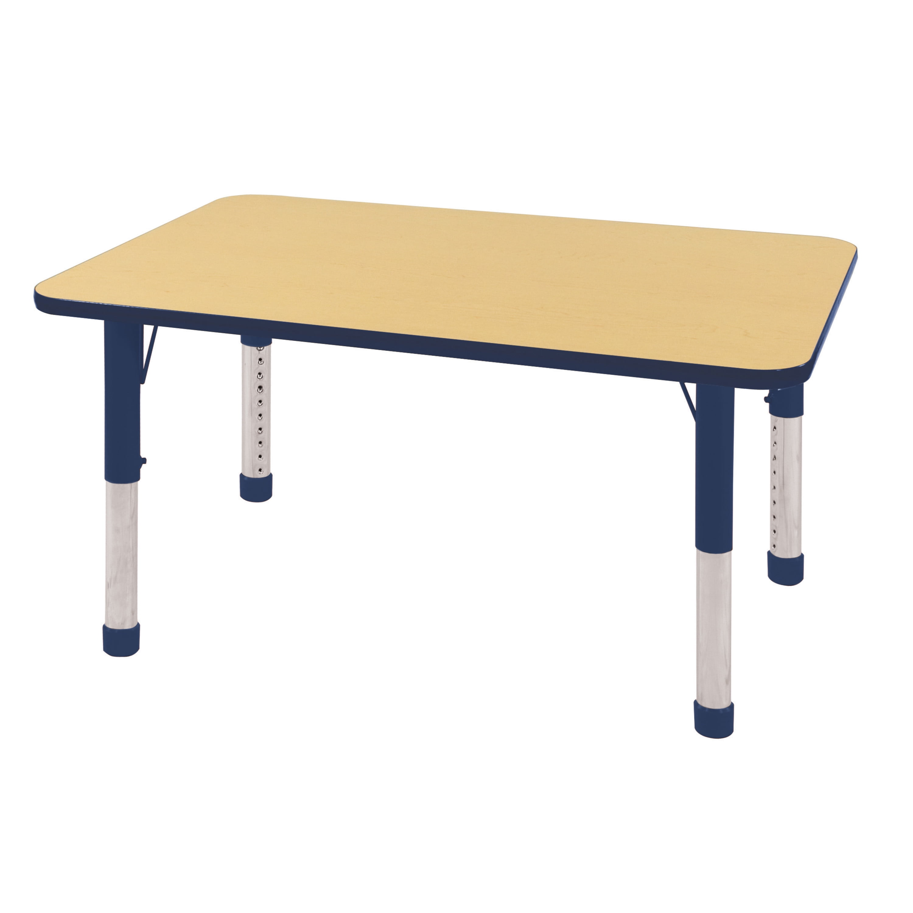 ECR4Kids 30" x 48" Rectangle Everyday T-Mold Adjustable Activity Table ...