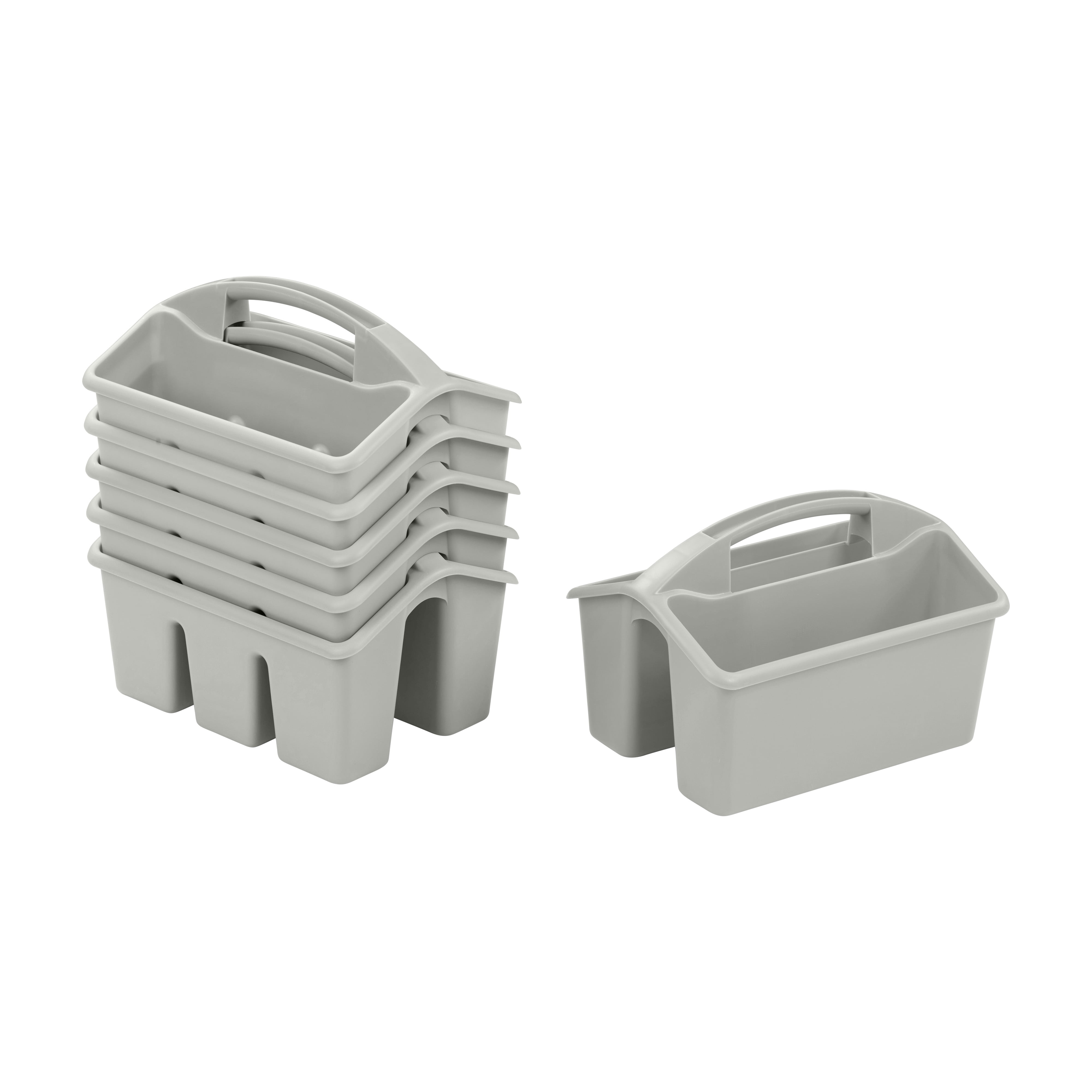ECR4Kids 4-Compartment Small Plastic Caddy, Multipurpose Organization ...