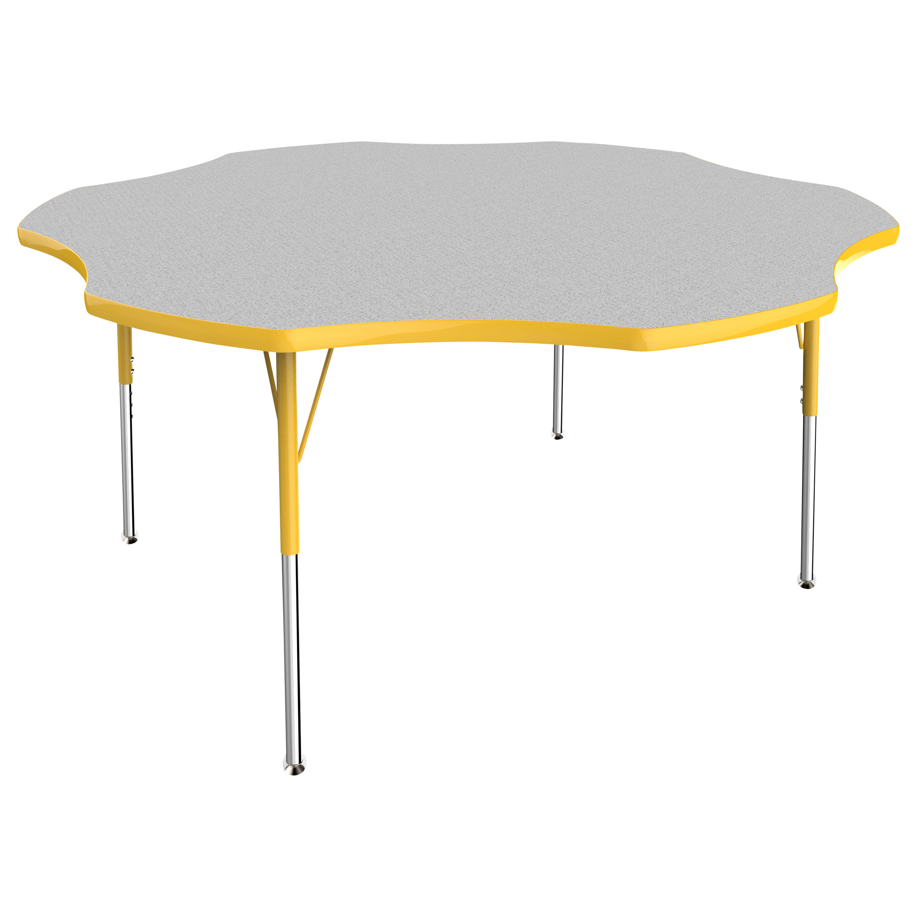 ECR4Kids 60in Flower Premium Thermo-Fused Adjustable Activity Table ...