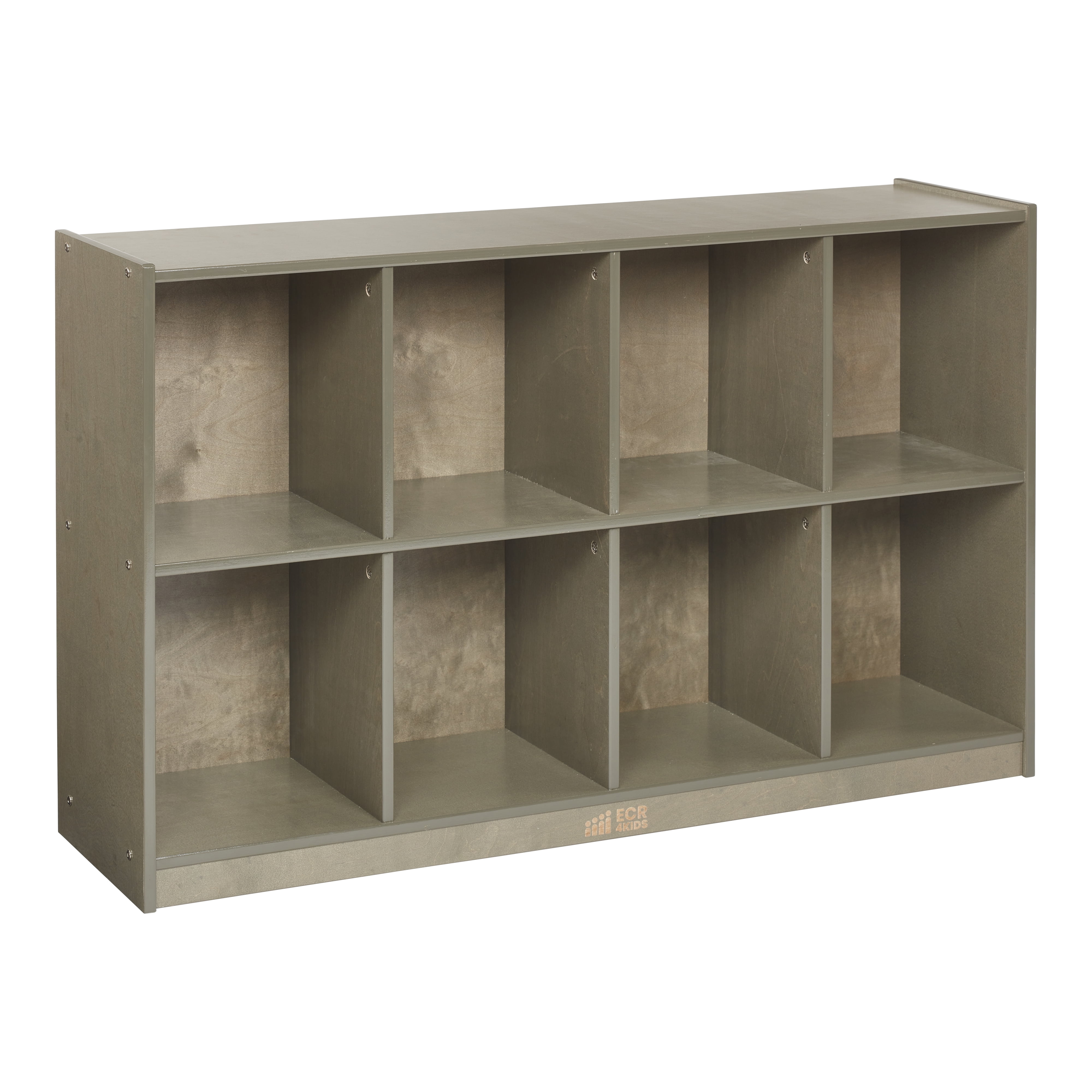 ECR4Kids 8-Compartment Mobile Backpack Storage Cabinet, Grey Wash, 1 ...