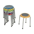 ECR4Kids Daisy Stackable Stool Set, Assorted, 8-Piece - Walmart.com