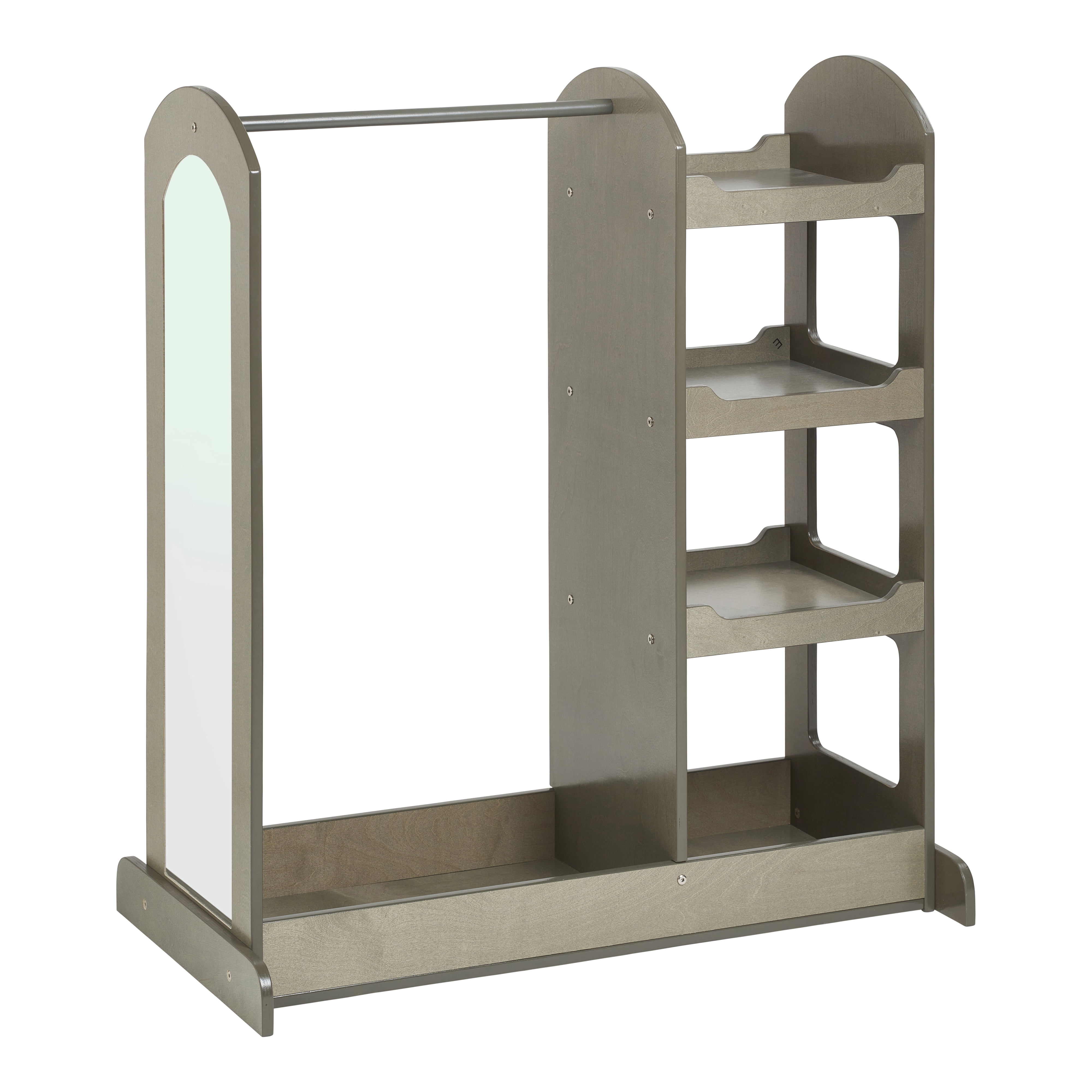 ECR4Kids Dress Up Center with Mirror, Grey Wash - Walmart.com