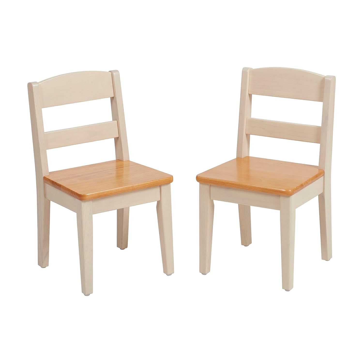 ECR4Kids Hideaway Chair, Kids Furniture, Honey/Antique White, 2-Pack ...
