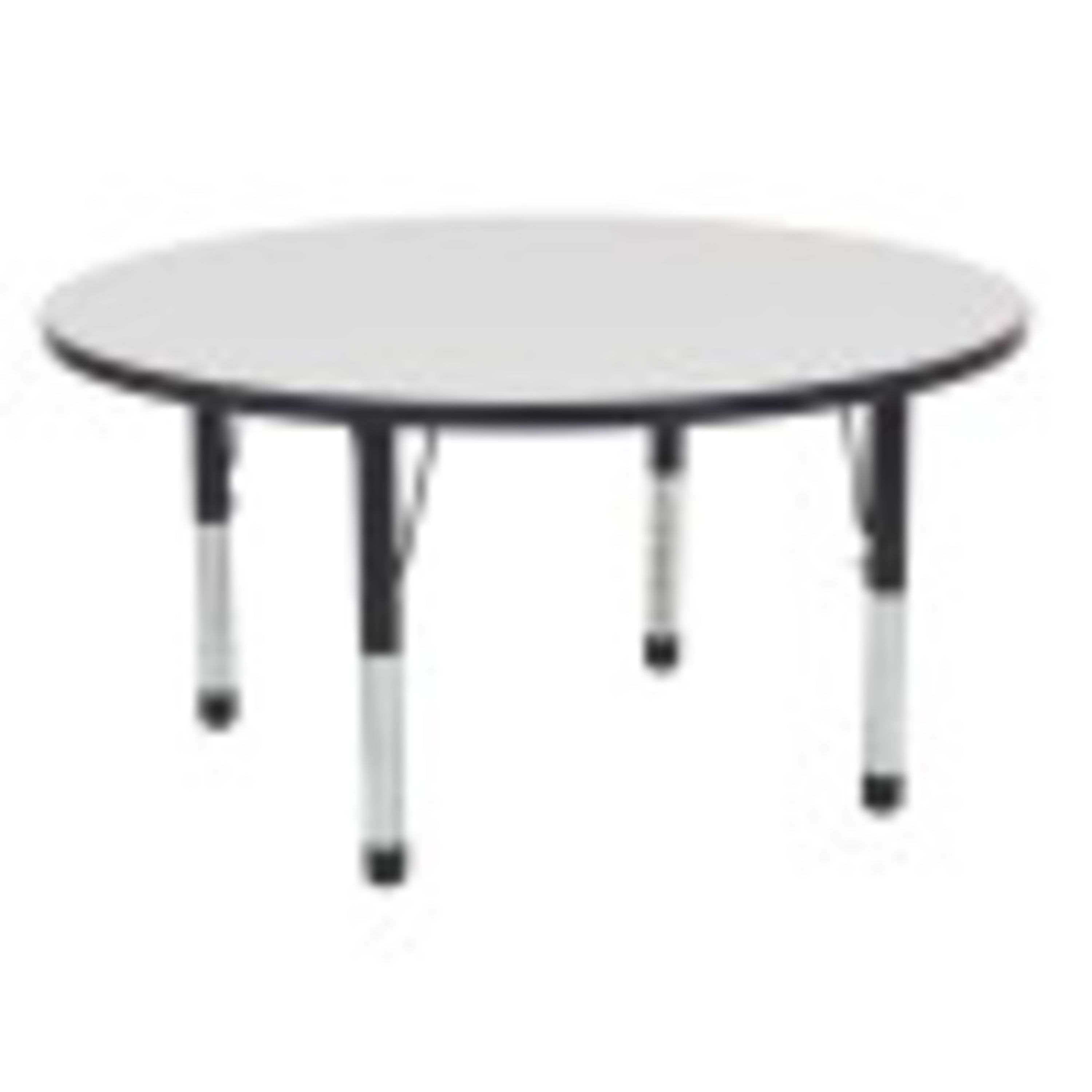 ECR4Kids Round Dry-Erase Thermo-Fused Adjustable Play Table Black/Black ...