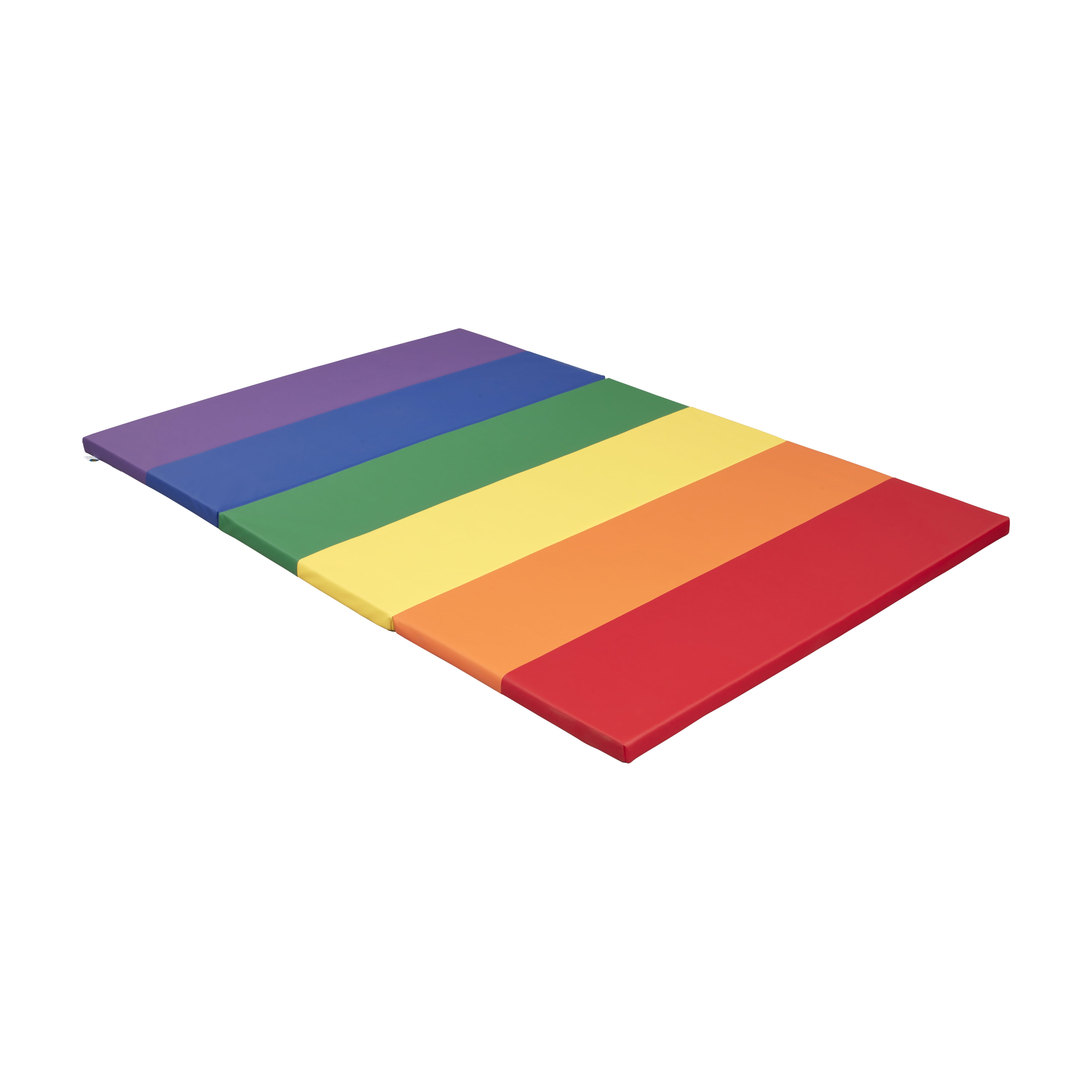 ECR4Kids SoftZone 6-Section Rainbow Runway Activity Mat, Folding ...