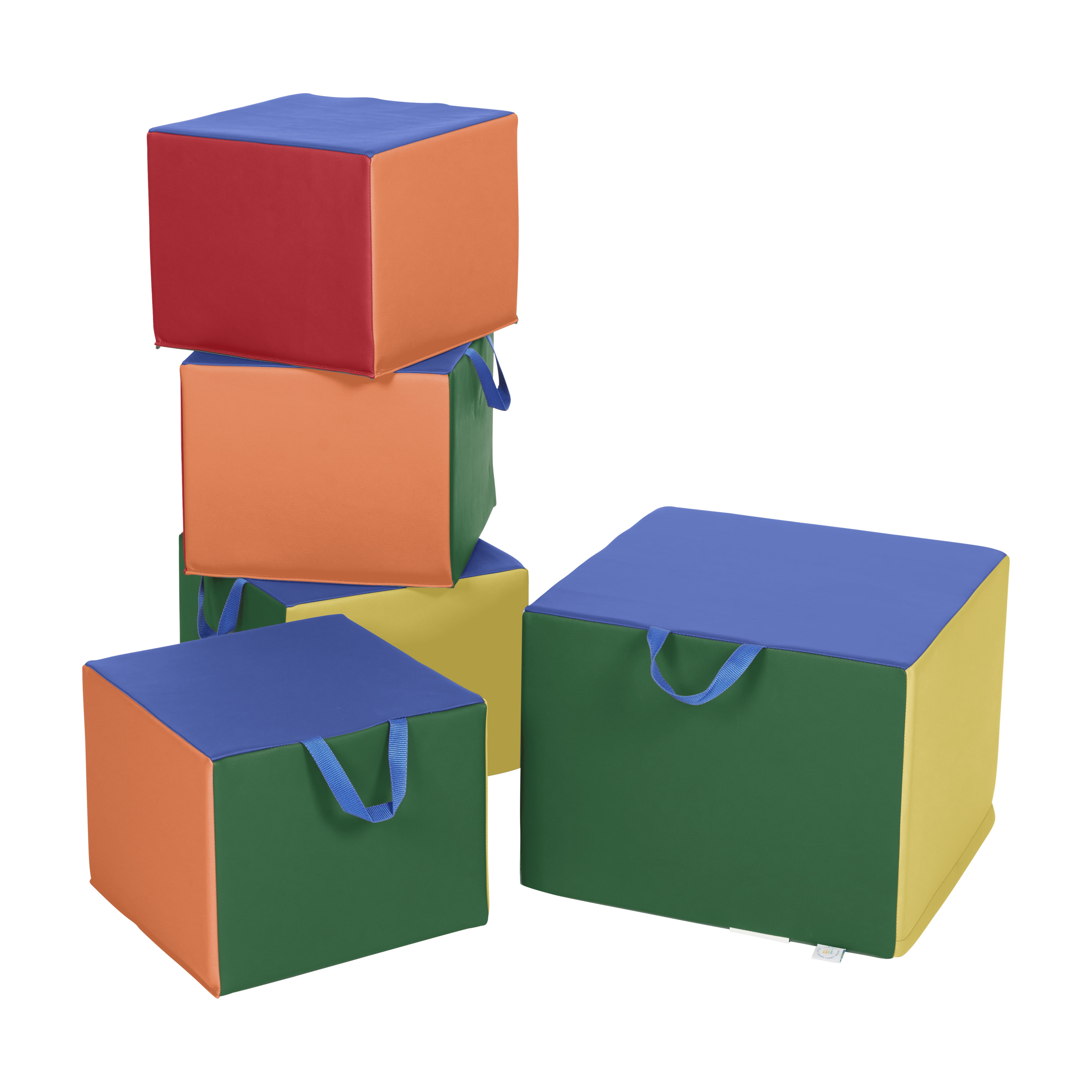 ECR4Kids SoftZone Cozy Cube with Handle Seating Set, Classroom ...