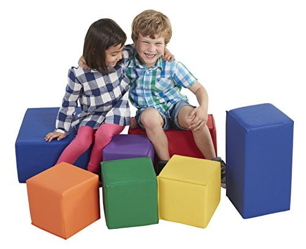 ECR4Kids SoftZone Foam Big Building Blocks, Soft Play for Kids ...