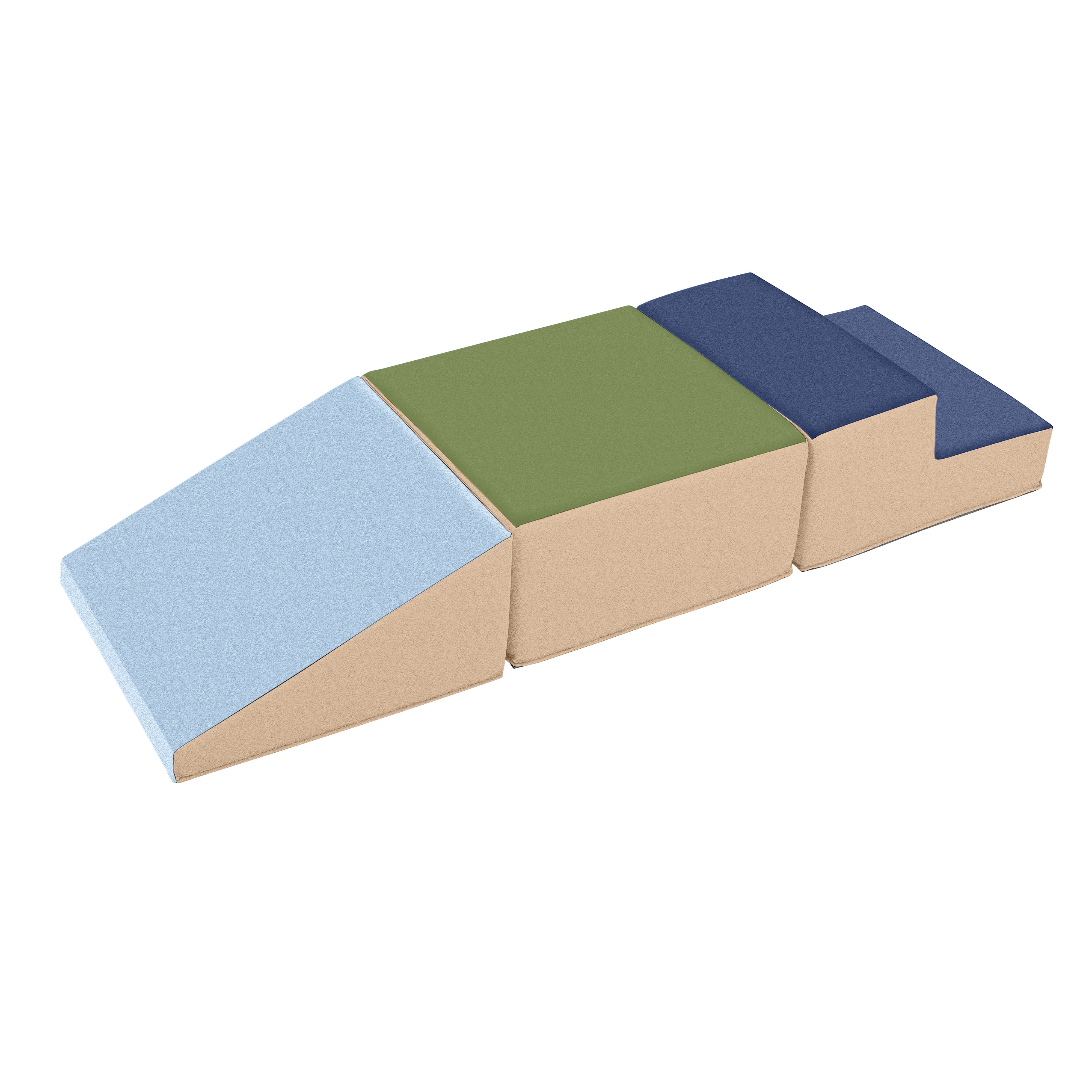 ECR4Kids SoftZone Junior Little Me Climb Crawl and Slide, Earthtone, 3 ...