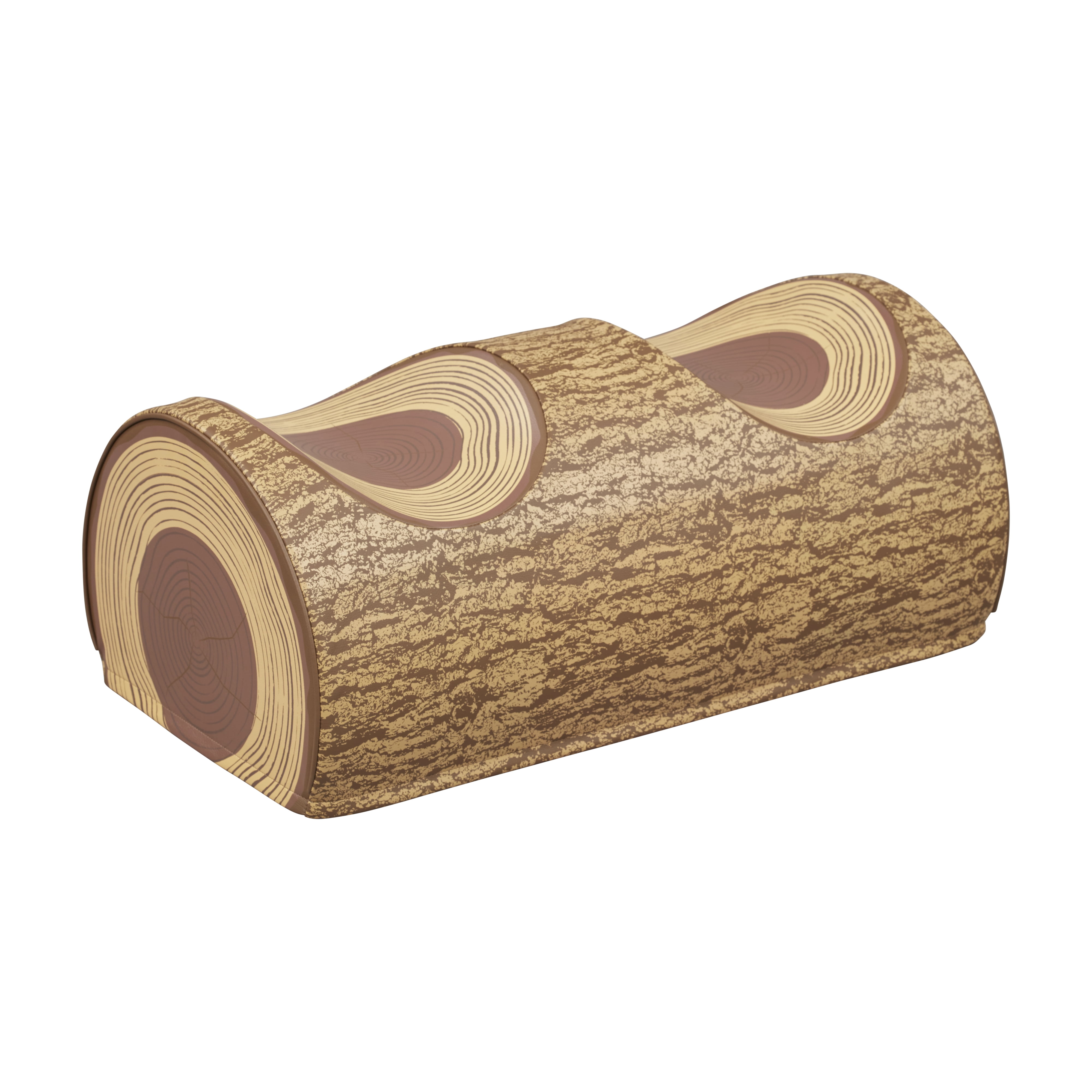 ECR4Kids SoftZone Tree Log Half Saddle Seat, 12in, Chocolate, 1 ...