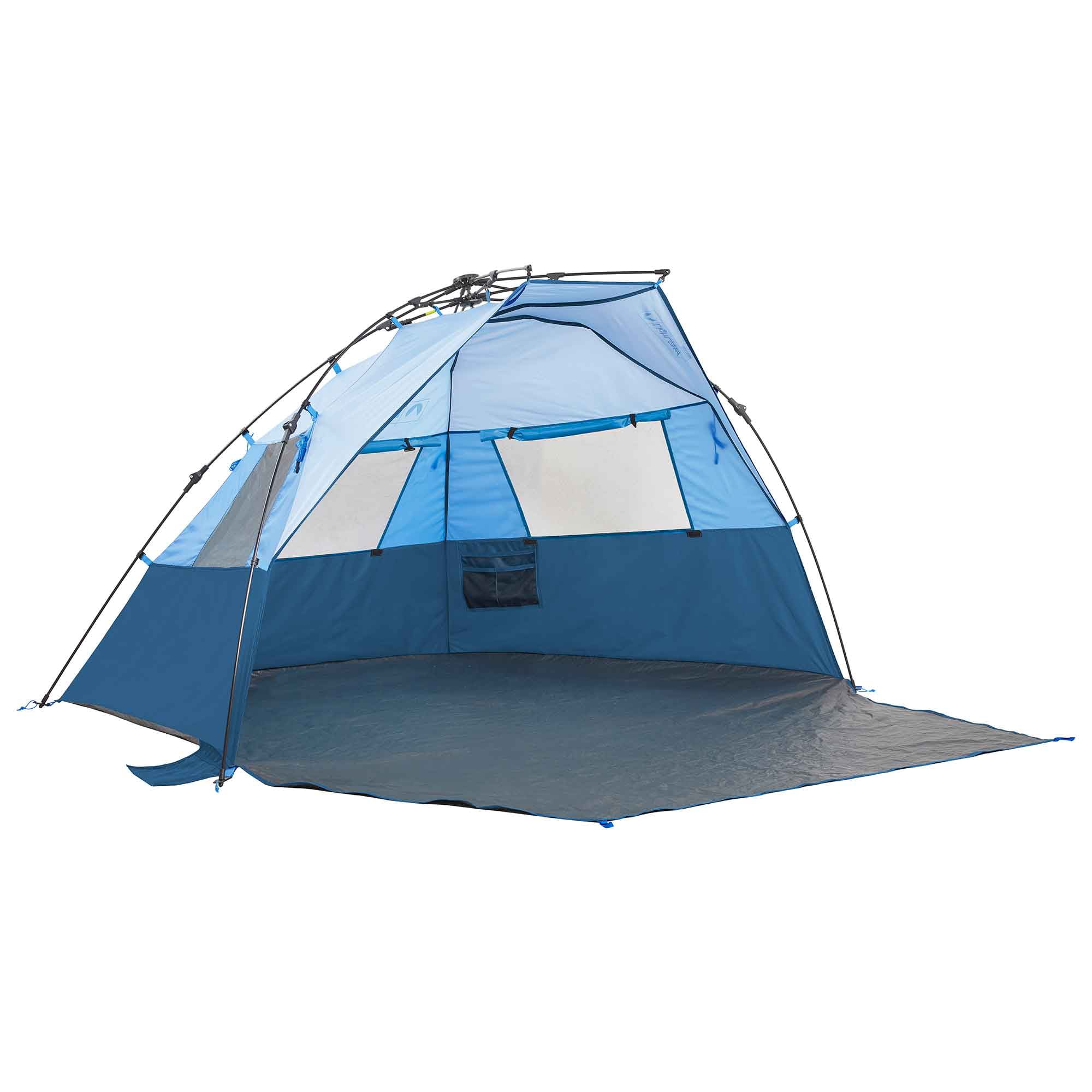 Lightspeed Outdoors Quick Cabana Beach Tent, Portable Pop-Up Sun ...