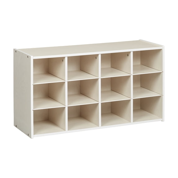 ECR4Kids, Cubby Storage Cabinet, 12 Cubby Tray, White Wash - Walmart.com