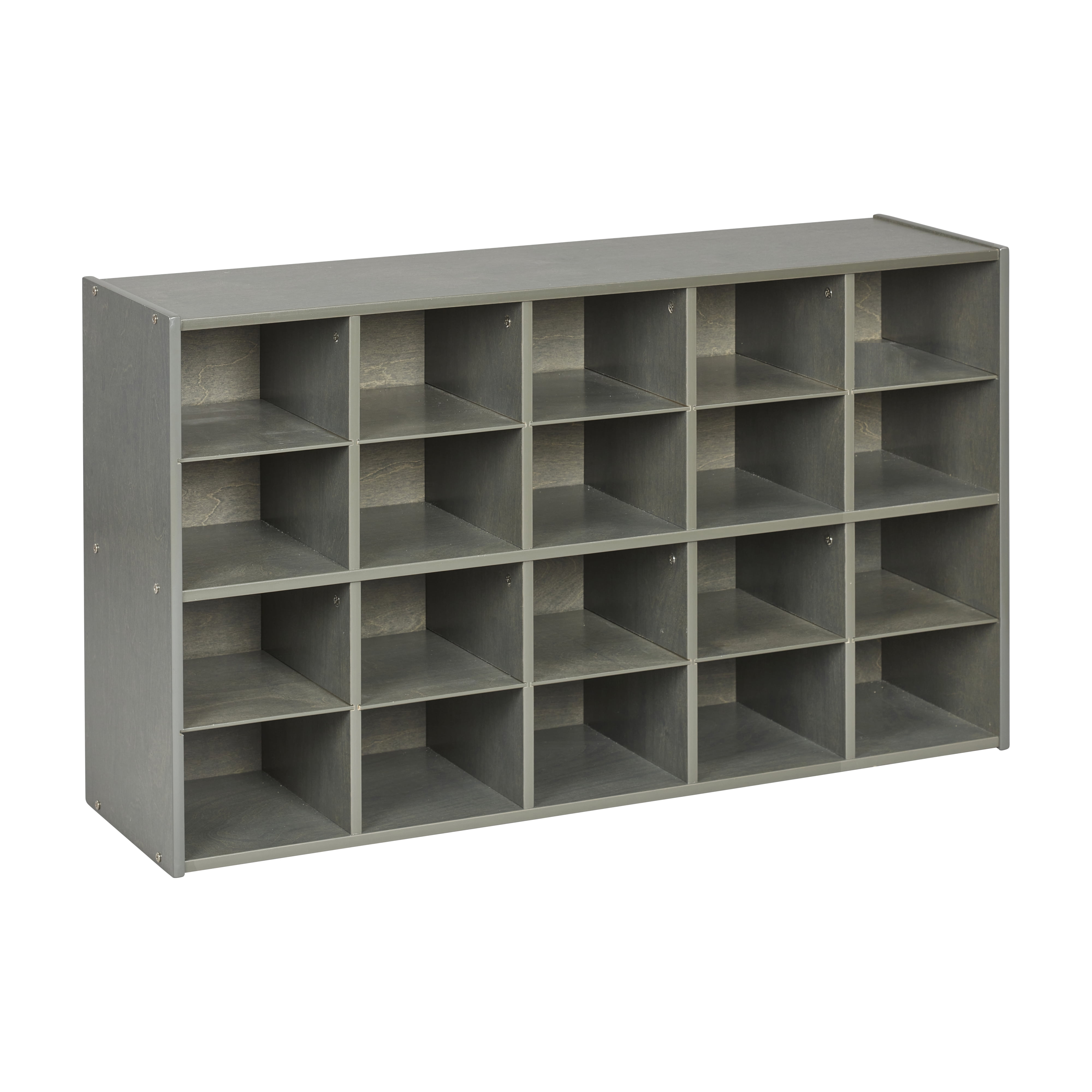 ECR4Kids Streamline 20 Cubby Tray Storage Cabinet, 4x5, Classroom ...