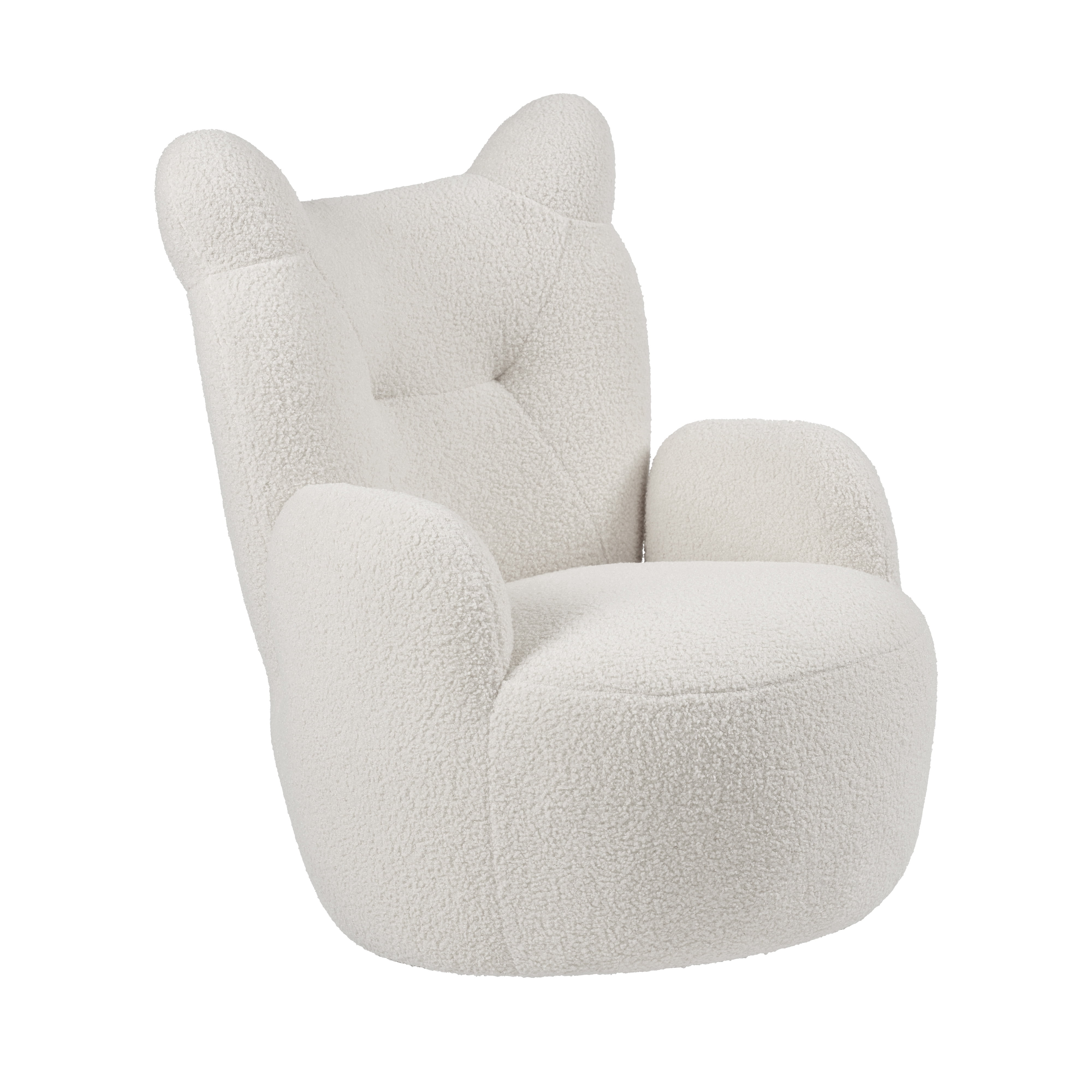 ECR4Kids Teddy Bear Sherpa Toddler Chair, 14in Seat Height, Kids ...