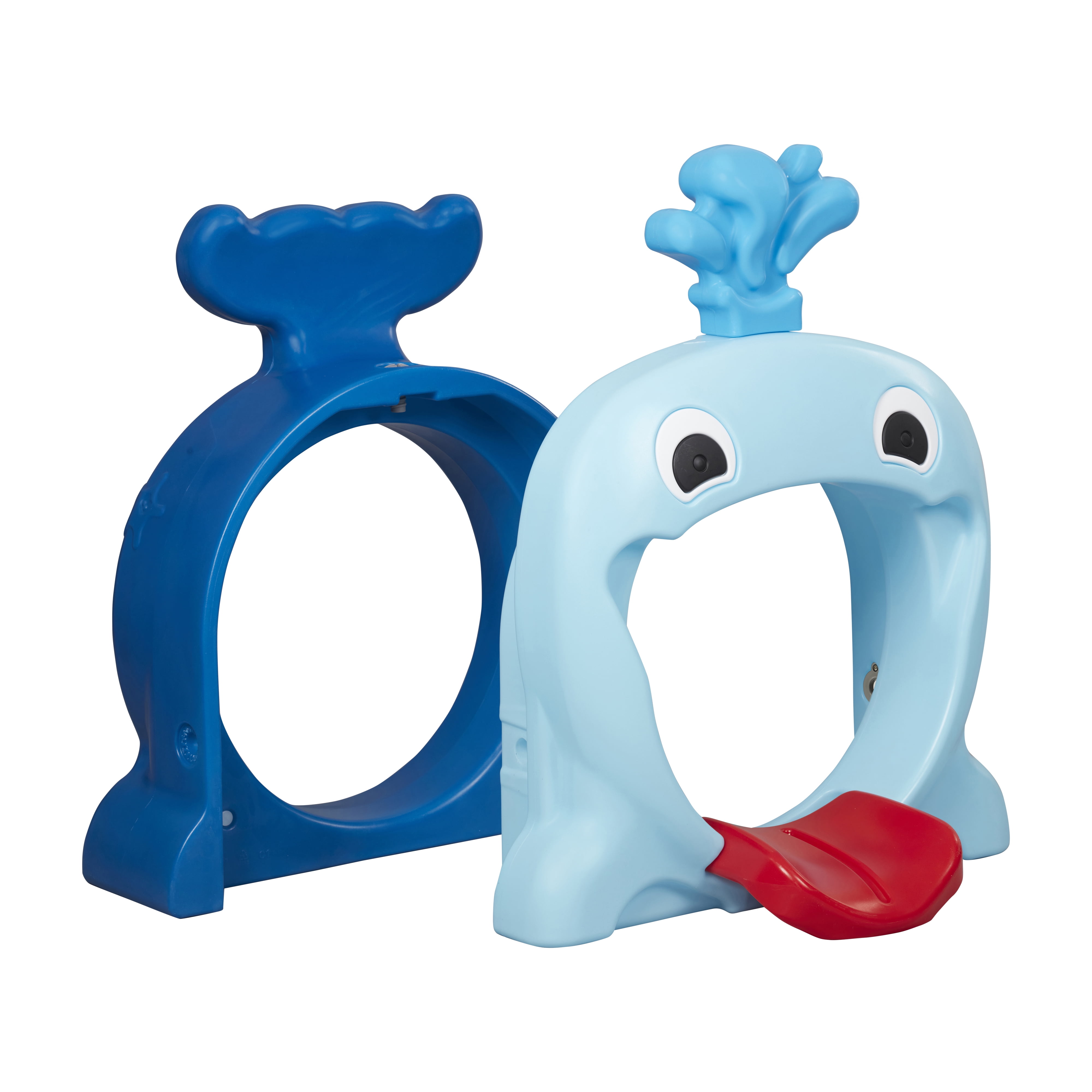 ECR4Kids Willow Climb-N-Crawl Whale, Head and Tail, Splish Splash/Royal ...