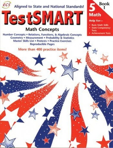 Pre-Owned ECS LEARNING SYSTEMS ECS2444 TESTSMART MATHEMATICS MATH ...