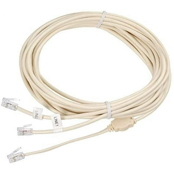 ECS RJ11 Line 1/Line 2 Phone Cable Splitter Adapter - Split a 2 Line ...