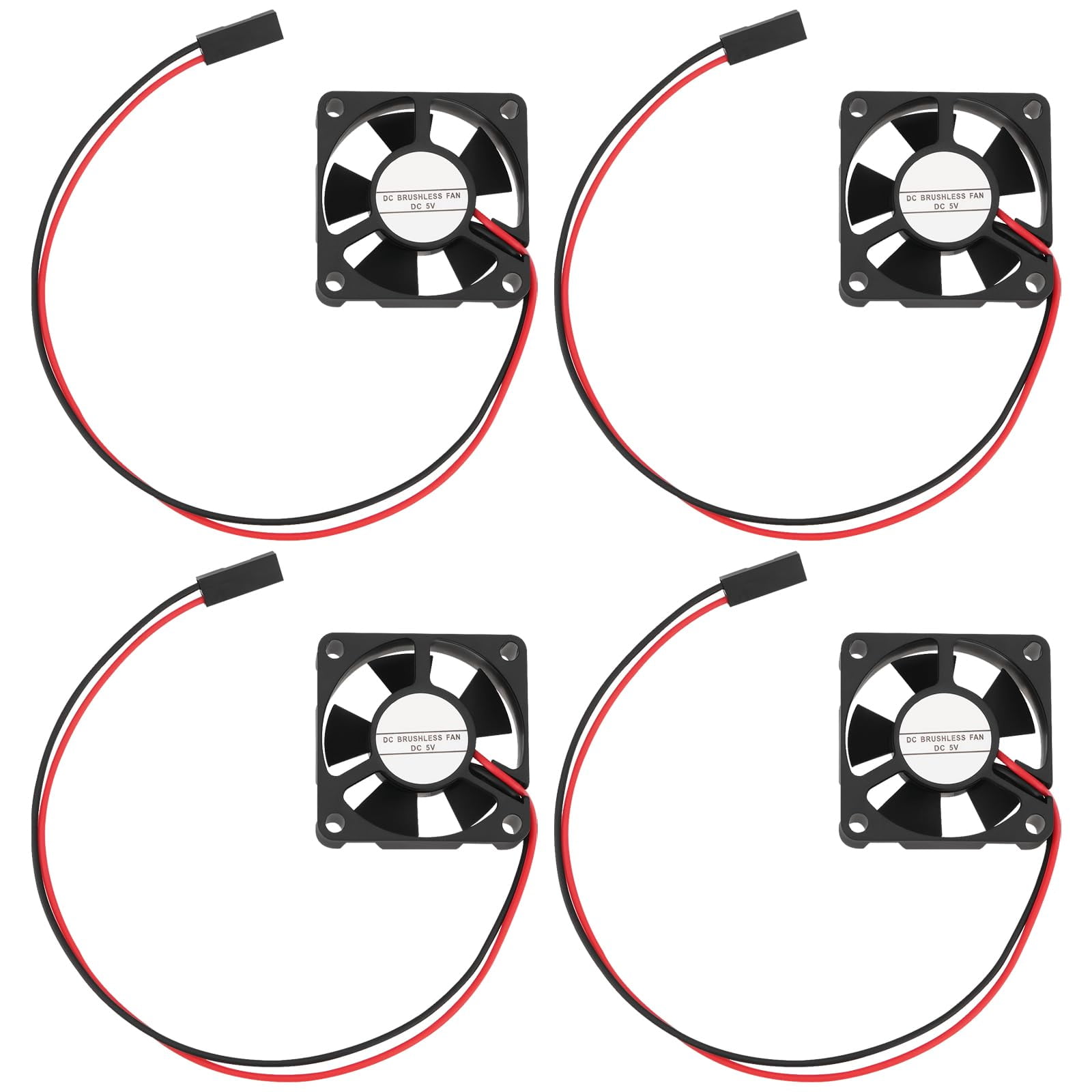 ECSiNG 4pcs DC 5V RRF12 Cooling Fan 35x35x10mm Brushless Cooling Fan 2 ...
