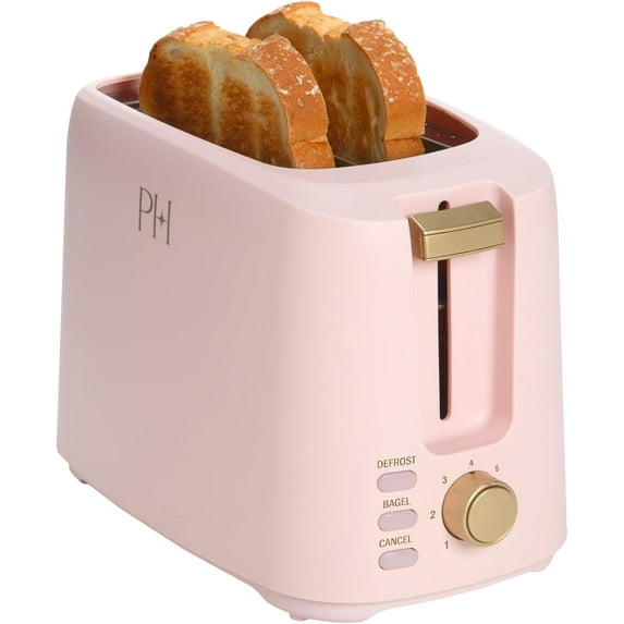 ECT4829B Long Slot 4 Slice Toaster, 6 Toast Settings Toaster Defrost ...
