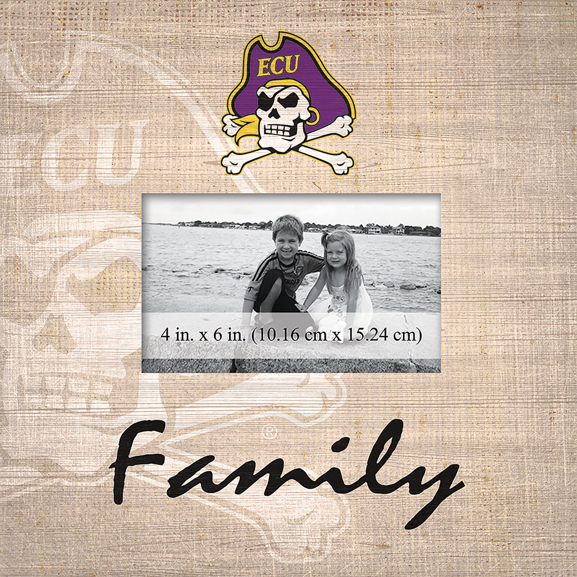 ECU Pirates 10'' x 10'' Burlap Pattern Frame - Walmart.com
