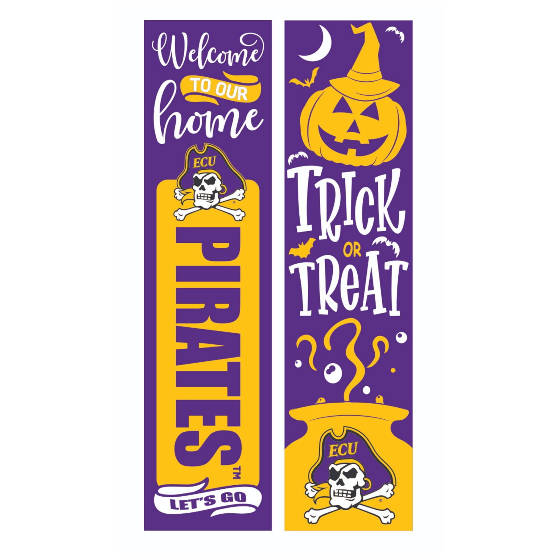 ECU Pirates 47" Double Sided Halloween Leaner Fan Sign - Walmart.com