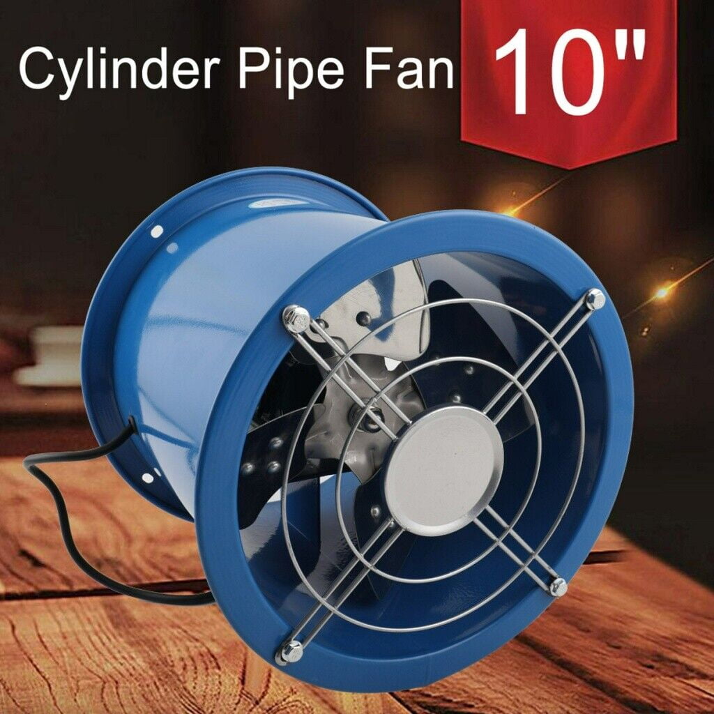 ECUTEE 10 Inch Axial Fan Cylinder Pipe Fan for Kitchen Warehouse ...