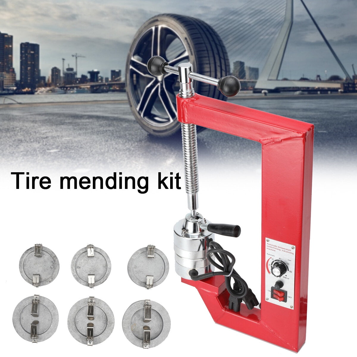 ECUTEE 110V Tire Auto Repair Machine Patch Tool Kit Spot Vulcanizing ...