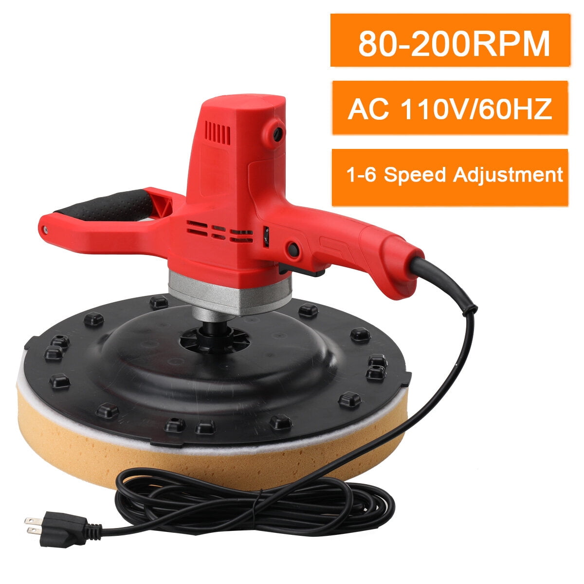 ECUTEE 110v 80-200rpm Adjustable Speed Cement Mortar Concrete Smoothing ...