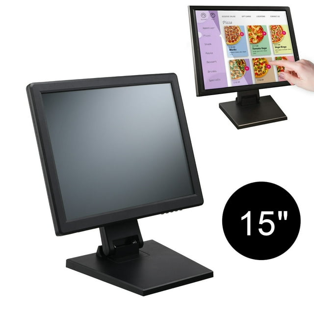 ECUTEE 15-Inch Capacitive LED Backlit Multi-Touch Monitor, True Flat ...