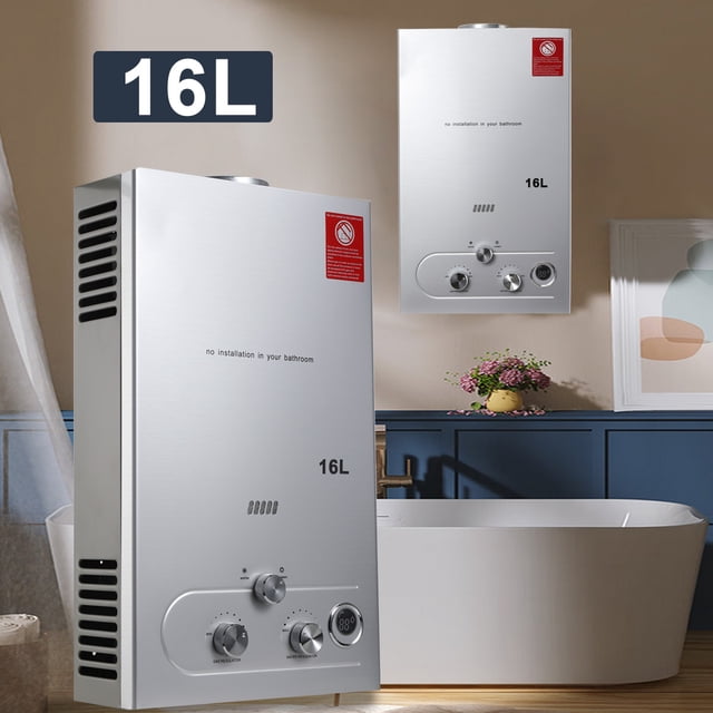ECUTEE 16L Tankless LPG Water Heater Propane Gas Heater Instant Hot ...