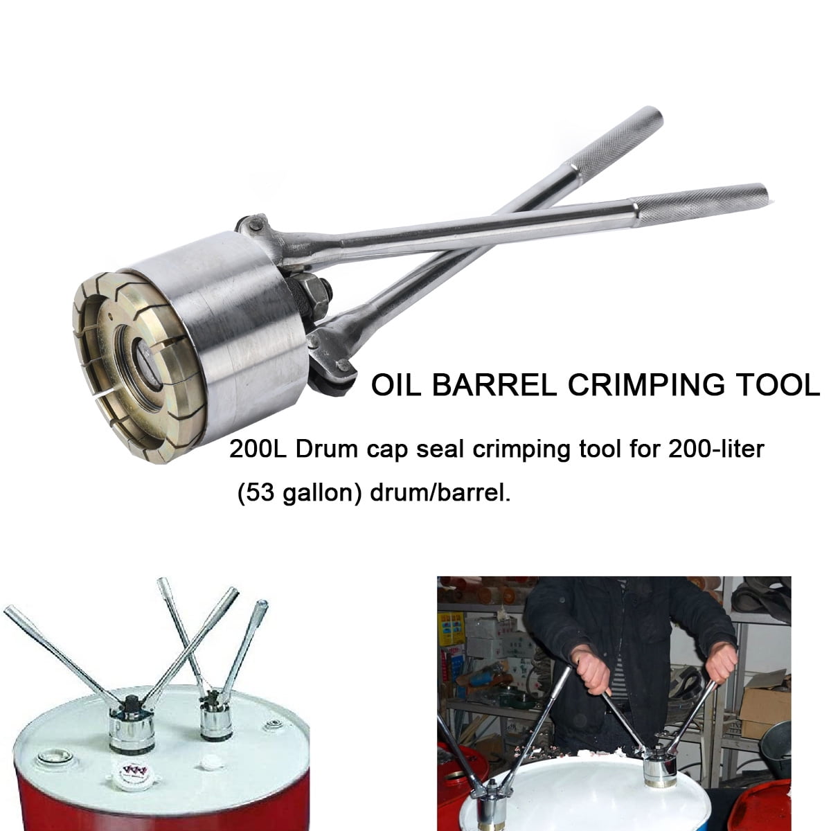 ECUTEE 200L Oil Drum Sealing Machine Drum Capping Sealing Machine Oil ...