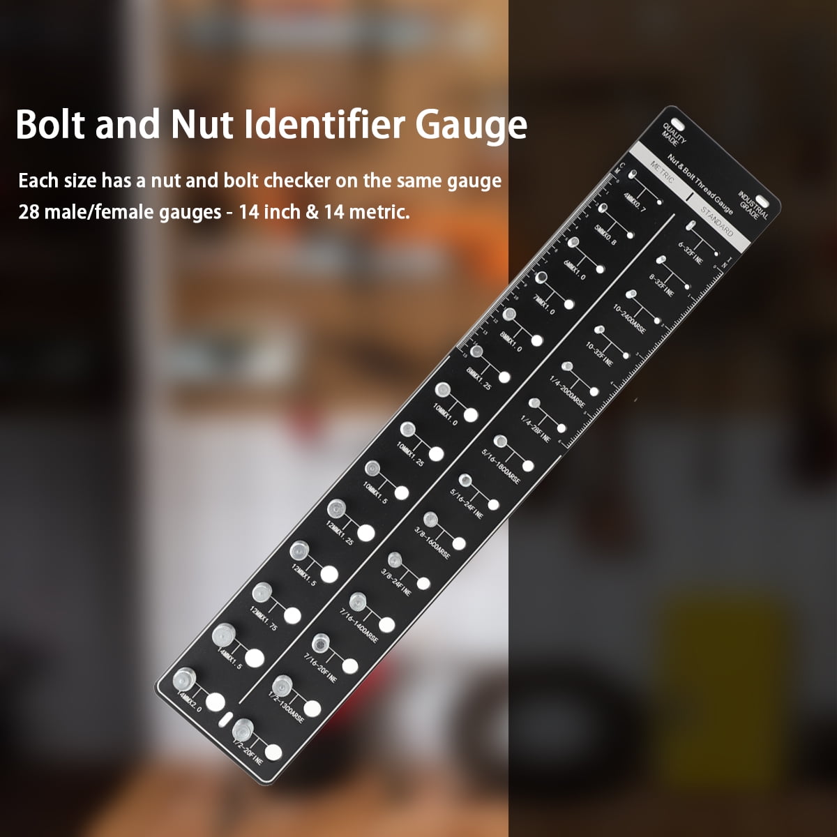 ECUTEE 28 Size Nut and Bolt , Bolt Size and Thread Gauge, Bolt and Nut ...