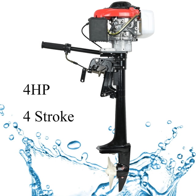 ECUTEE 4 Stroke 4HP Outboard Motor Boat Engine with CDI Air Cooling ...