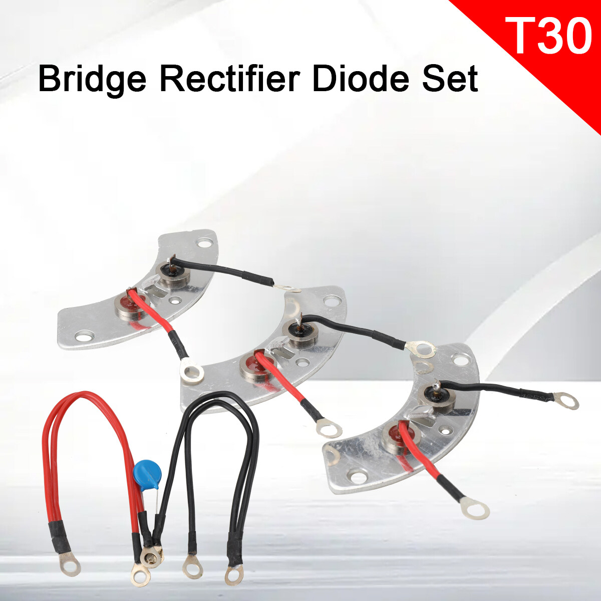 Ecutee Bridge Rectifier Diode Set Rotating Diode T30 High Security High Efficiency Durable Home