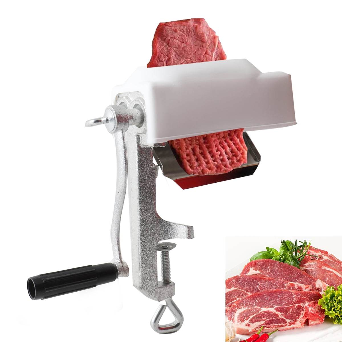 ECUTEE Commercial Manual Meat Tenderizer Machine, Heavy Duty Pork Beef ...