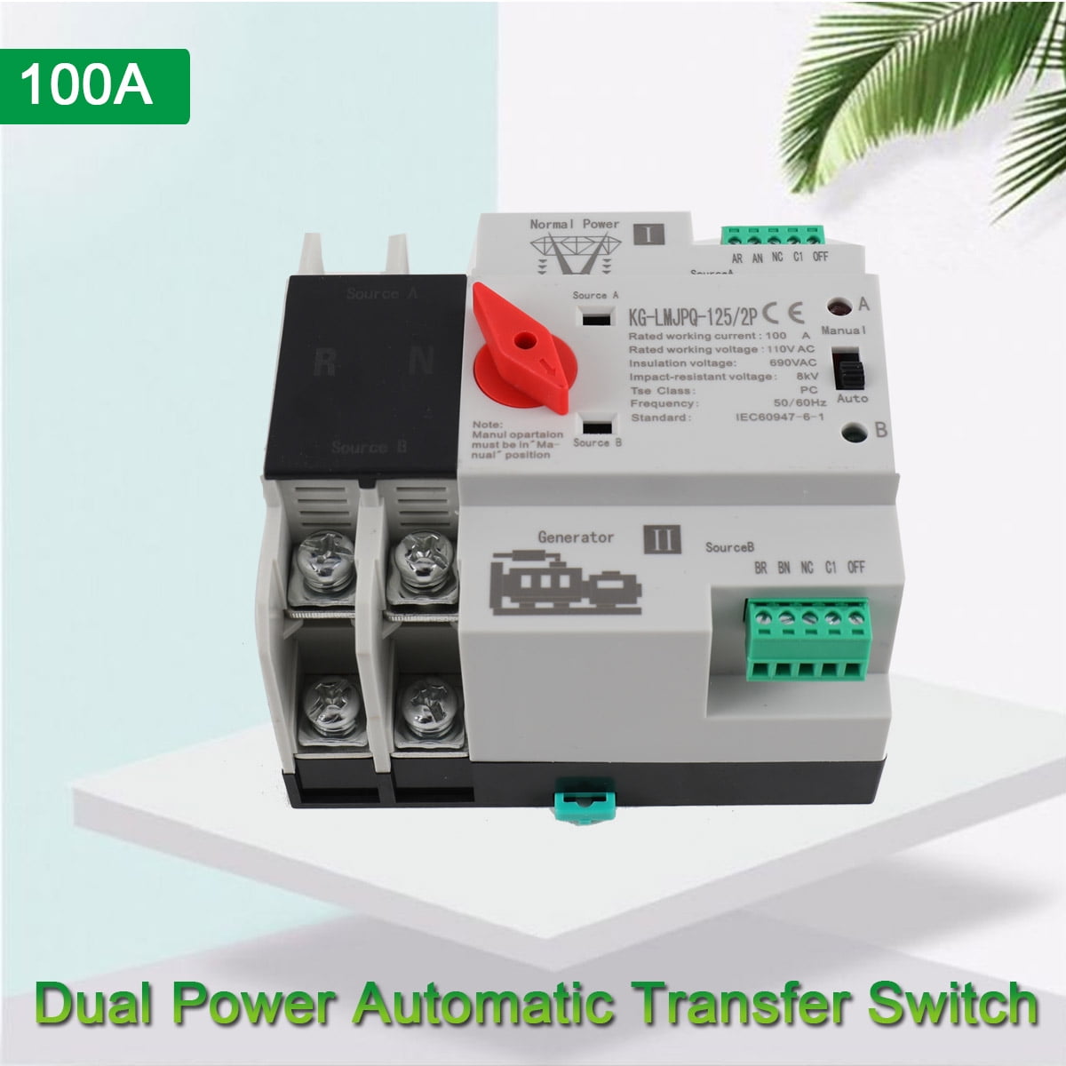 ECUTEE Dual Transfer Switch,Transfer Switch, Dual Power Automatic ...