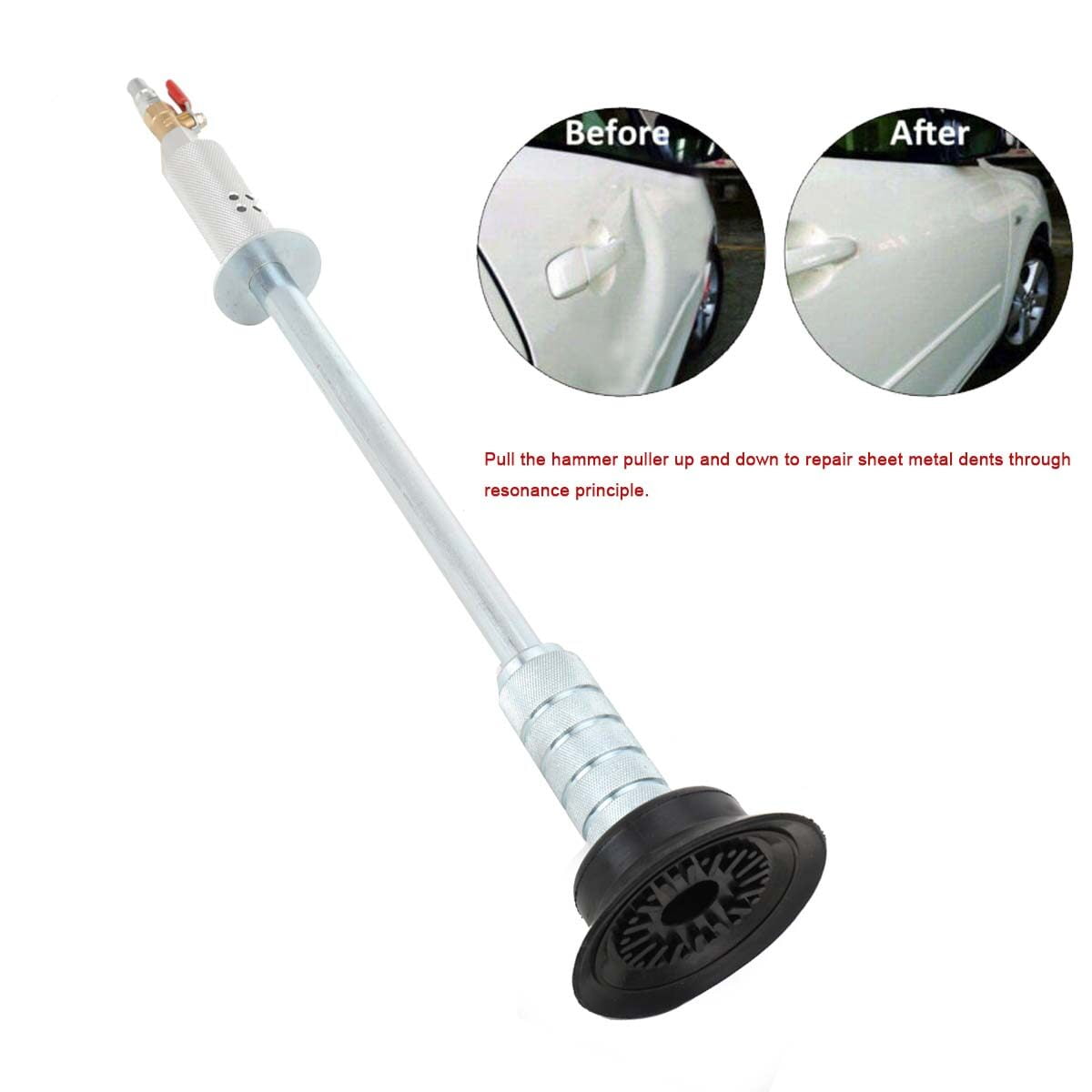 ECUTEE Heavy Pneumatic Sag Repair Pull Hammer Suction Cup Slide Tool ...