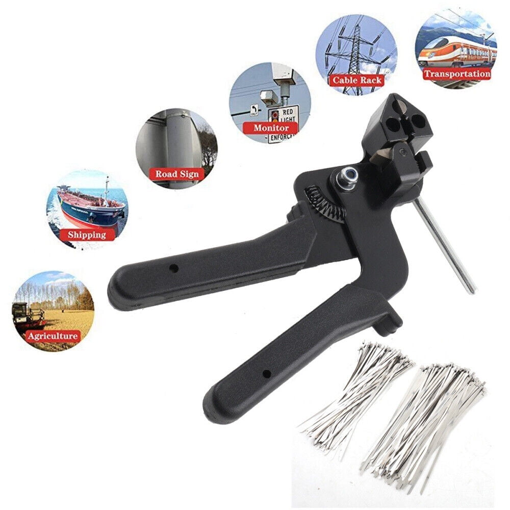 ECUTEE Metal Zip Ties Cable Tie Tool Stainless Steel Fastening Cable ...
