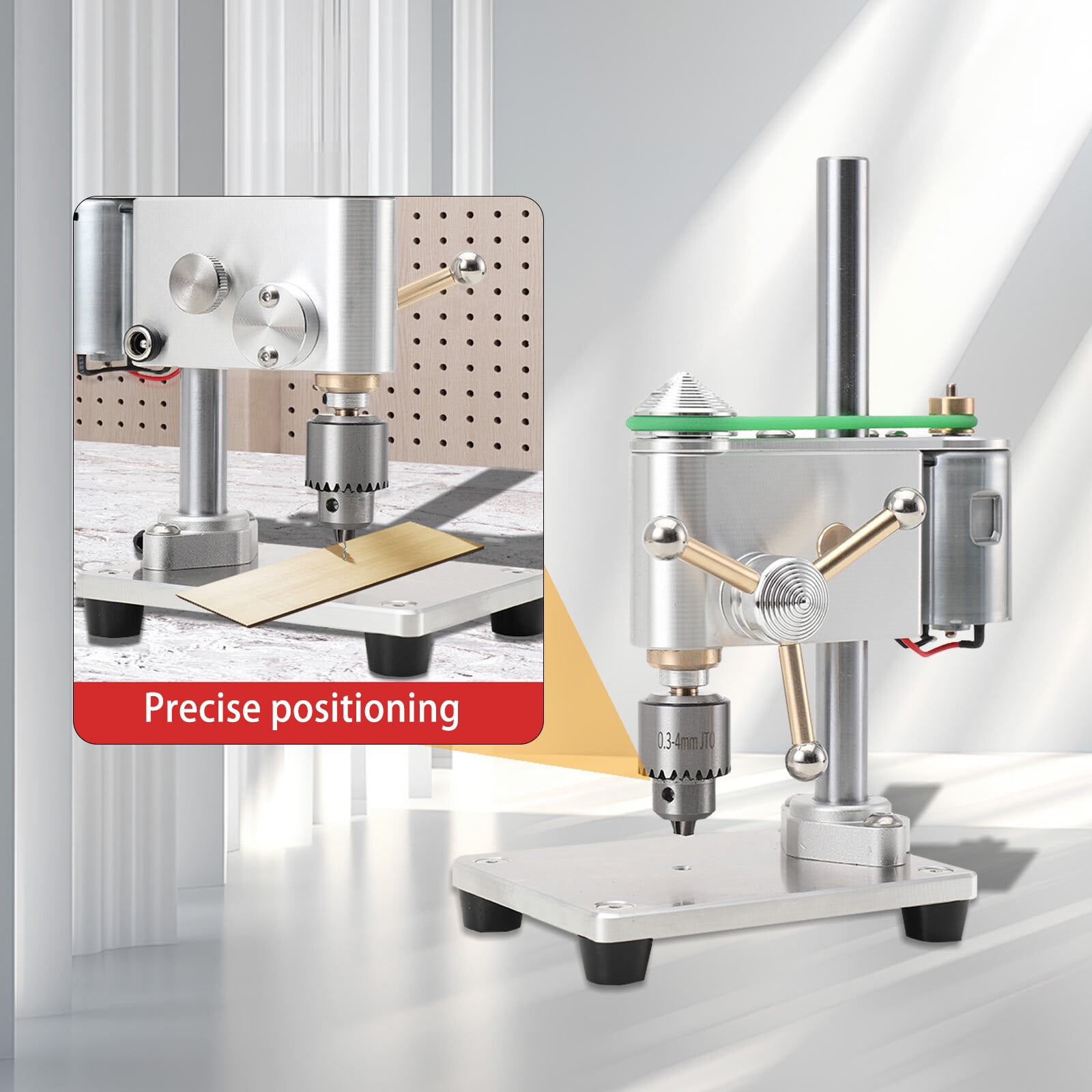 ECUTEE Mini Benchtop Drill Press, Precision Drilling with 400-4500 RPM ...