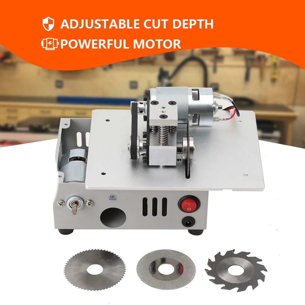 ECUTEE Mini Multifunctional Table Saw Electric Desktop Saws Small ...