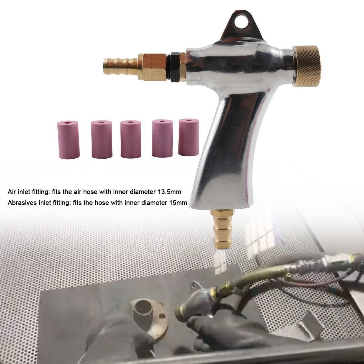 ECUTEE Sand Blaster Gun, Sandblasting Sandblaster Gun Kit for Sandblast ...