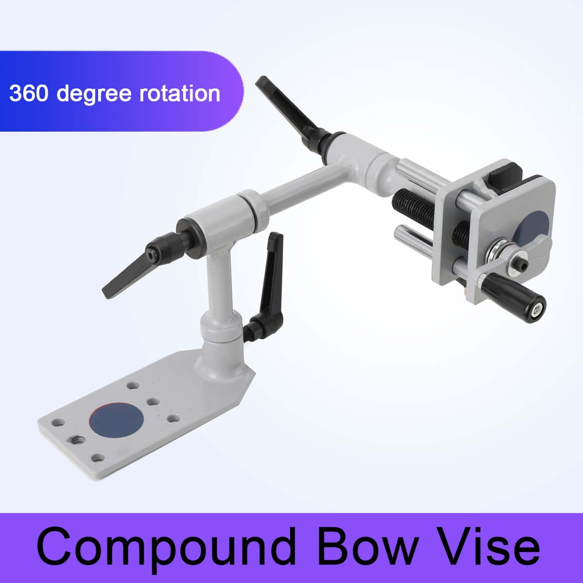 ECUTEE Universal Archery Bow Vise Yellow Metal Adjustable Compound Bow ...