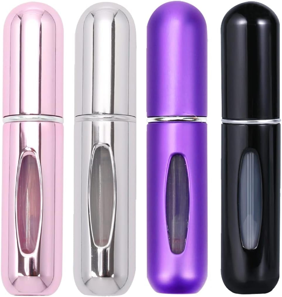 ECVV 4 Pack Mini Refillable Perfume Atomizer Bottle Portable Perfume ...