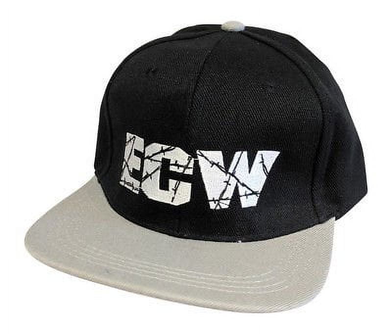 ECW Extreme Championship Wrestling Black Polysnap Baseball Cap Hat ...
