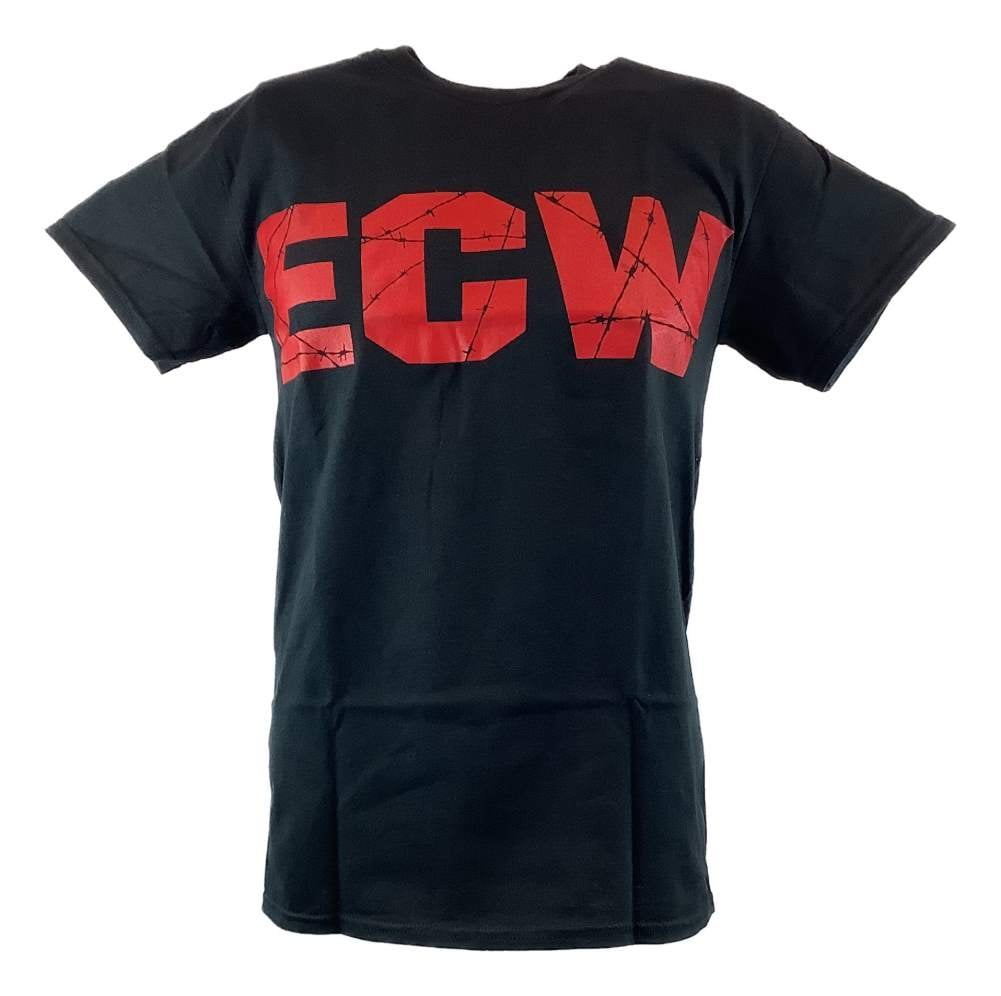 ECW Red Logo Barbed Wire Mens Black T-shirt S - Walmart.com