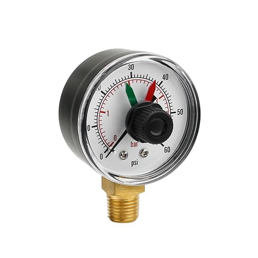 ECX271261 Pool Pressure Gauge, Dial Gauge Compatible with Select ...