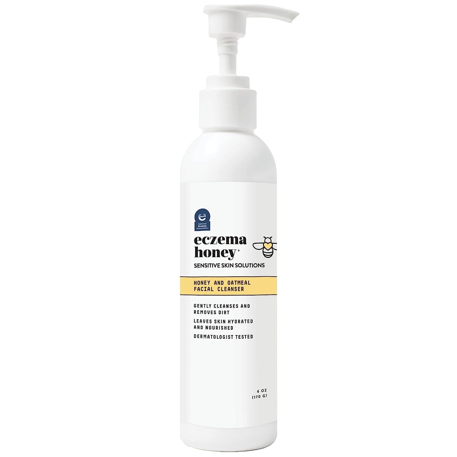 ECZEMA HONEY Oatmeal Facial Cleanser - Natural Eczema Face Wash ...