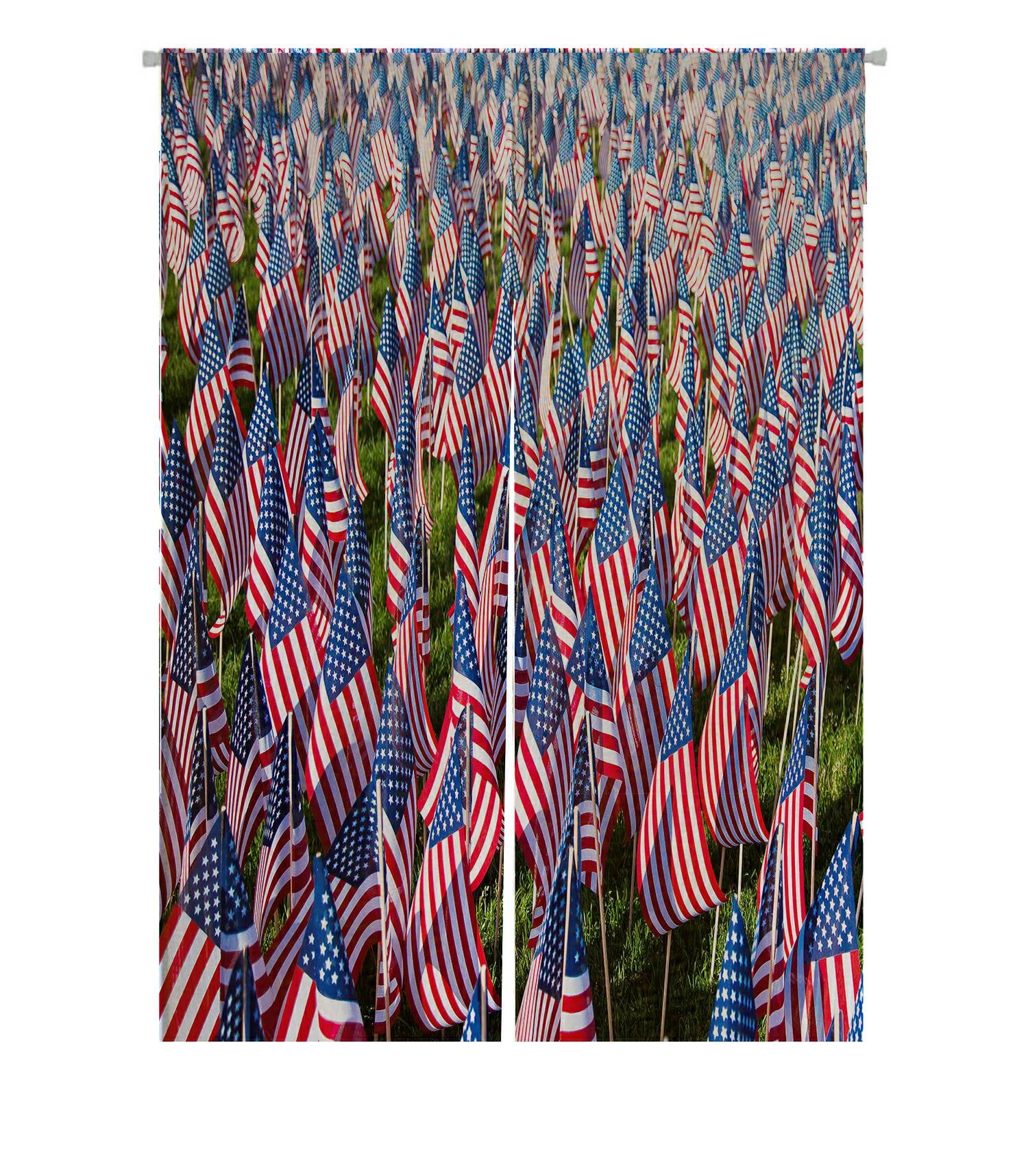 ECZJNT American flags Memorial Day July 4th Japanese Noren Curtain ...