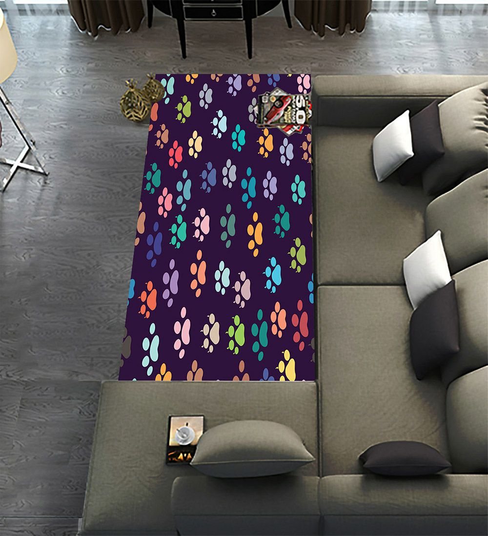 ECZJNT Animals Runner Rug 4 x 12ft Long Area Rug Carpet for Hallway ...