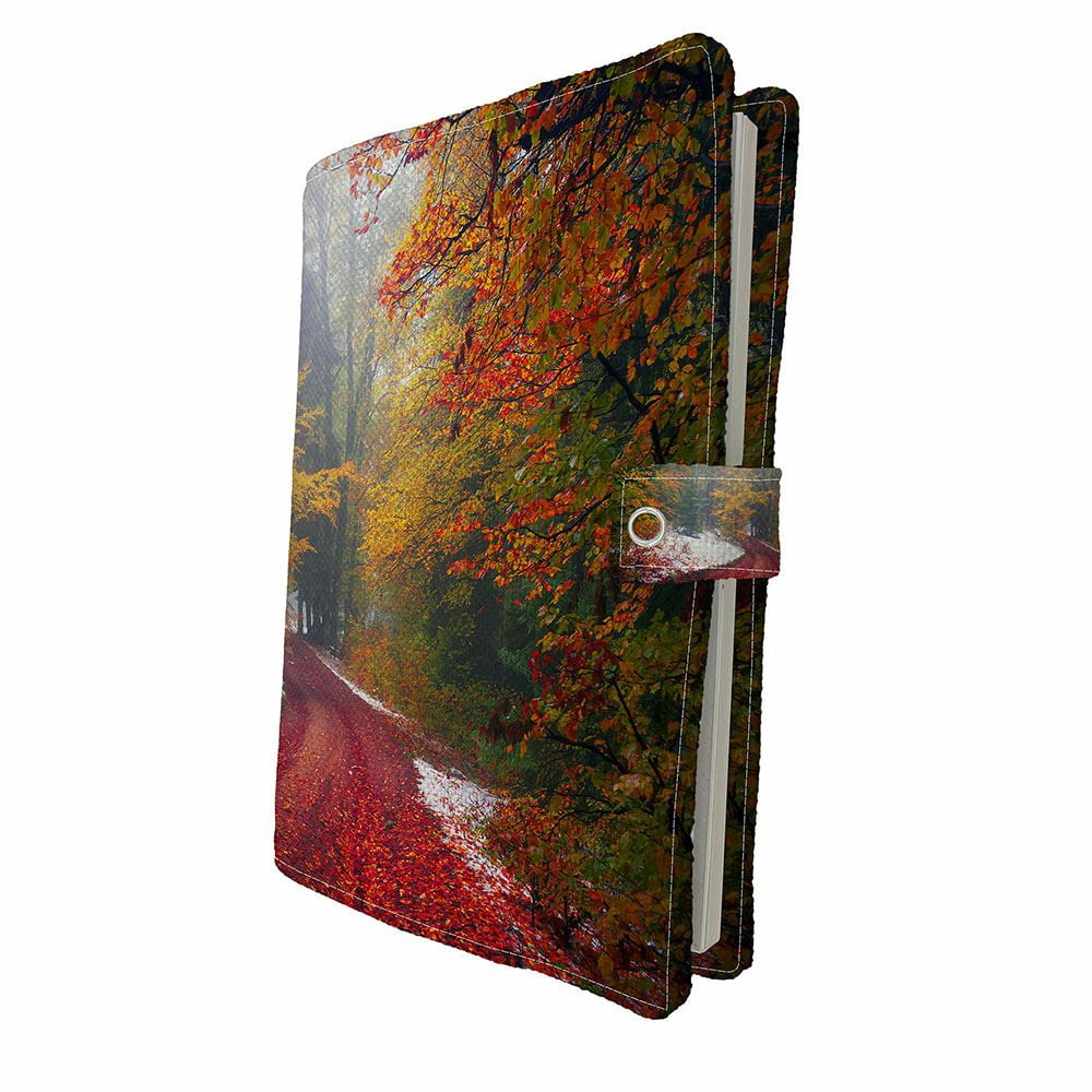 ECZJNT Autumn Carpathians Alpine Forest Snowfall Book Cover Book ...